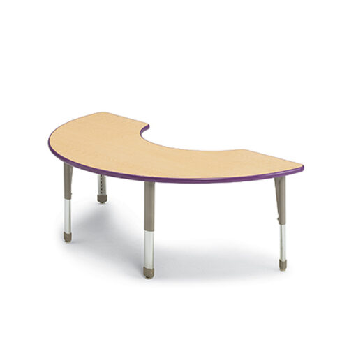 Half Moon Activity Table, Height Adjustable – ECS